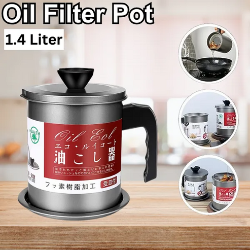 Stainless Steel Oil Filter Pot – Elegantsavvy