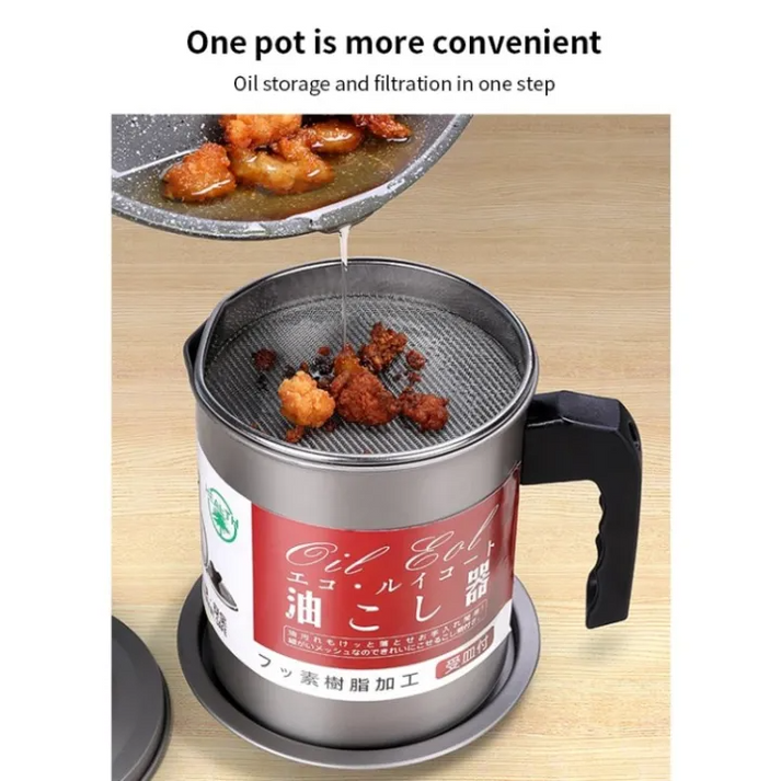 Stainless Steel Oil Filter Pot – Elegantsavvy